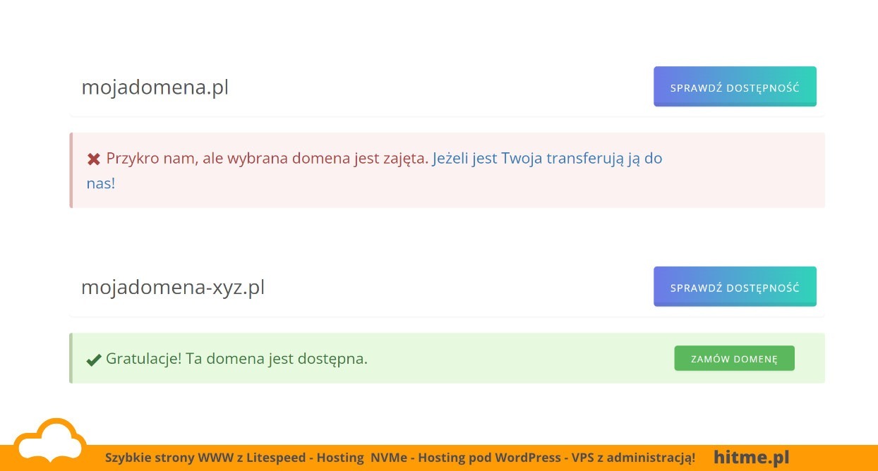 Jak sprawdzić czy domena jest wolna?